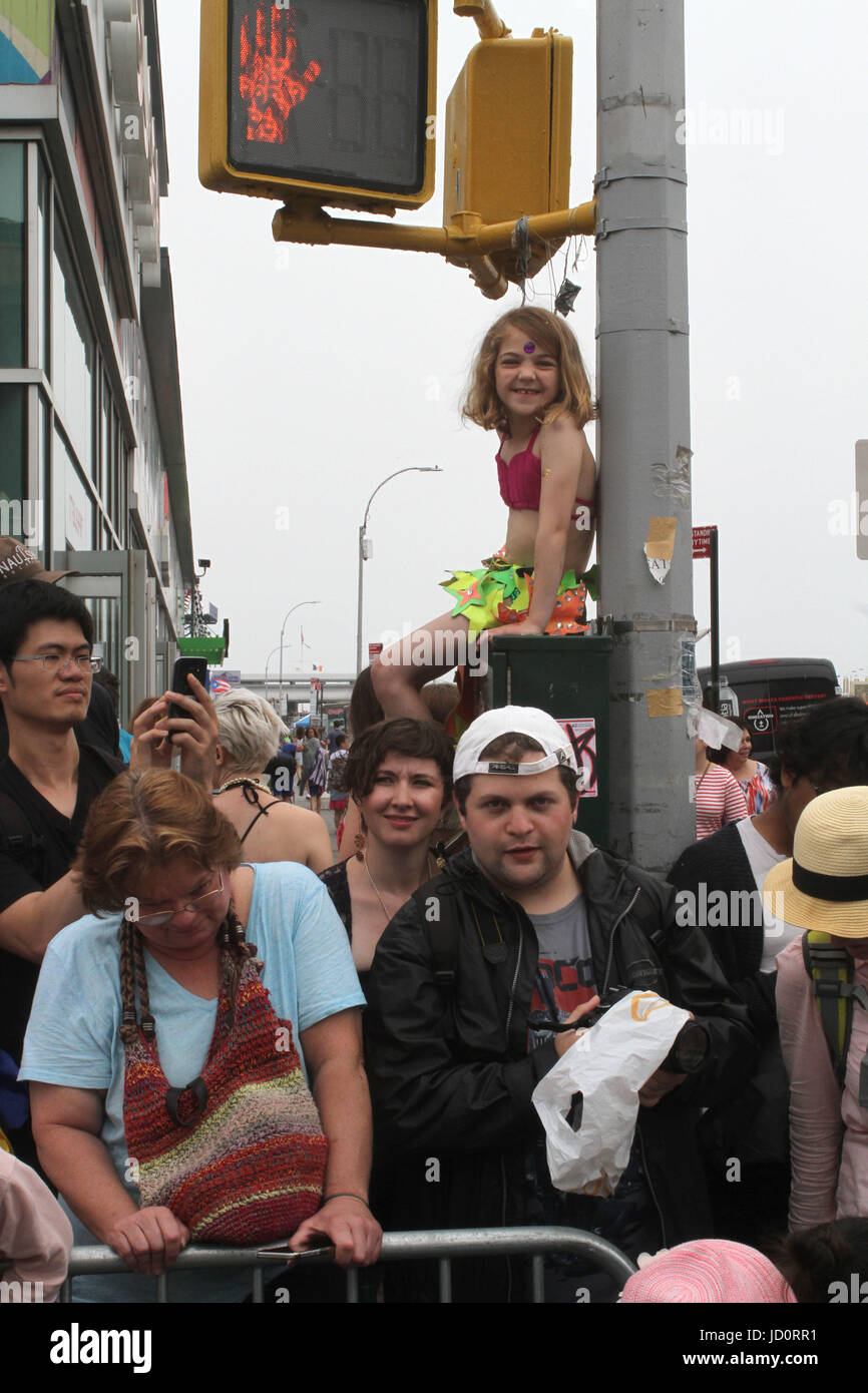 New York, New York, USA. 17th June, 2017. Coney Island Mermaid Parade ...