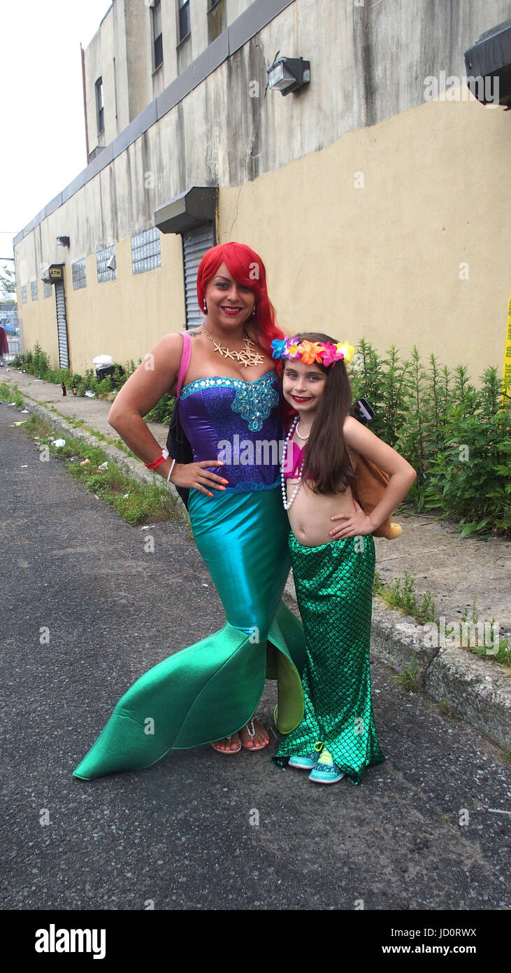 New York, New York, USA. 17th June, 2017. Coney Island Mermaid Parade ...