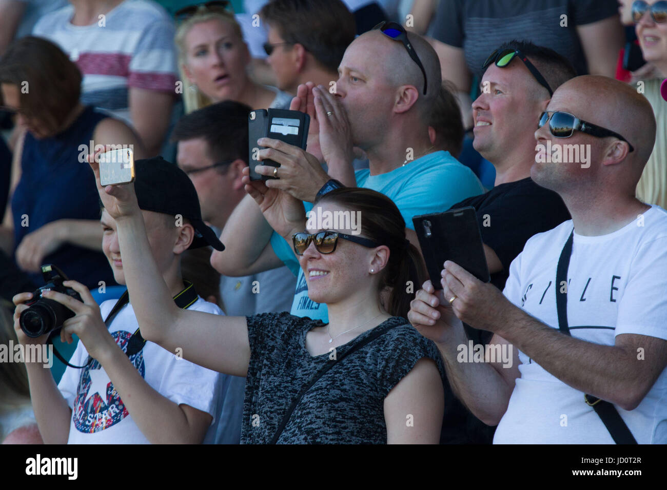 Mariehamn, Åland Islands, Finland, 17 June 2017 The crowd at the ...