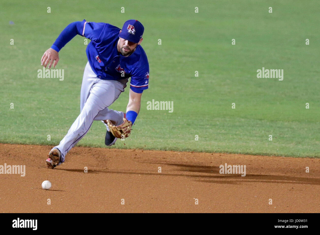 New Orleans, LA, USA. 16th June, 2017. Round Rock Express third baseman ...