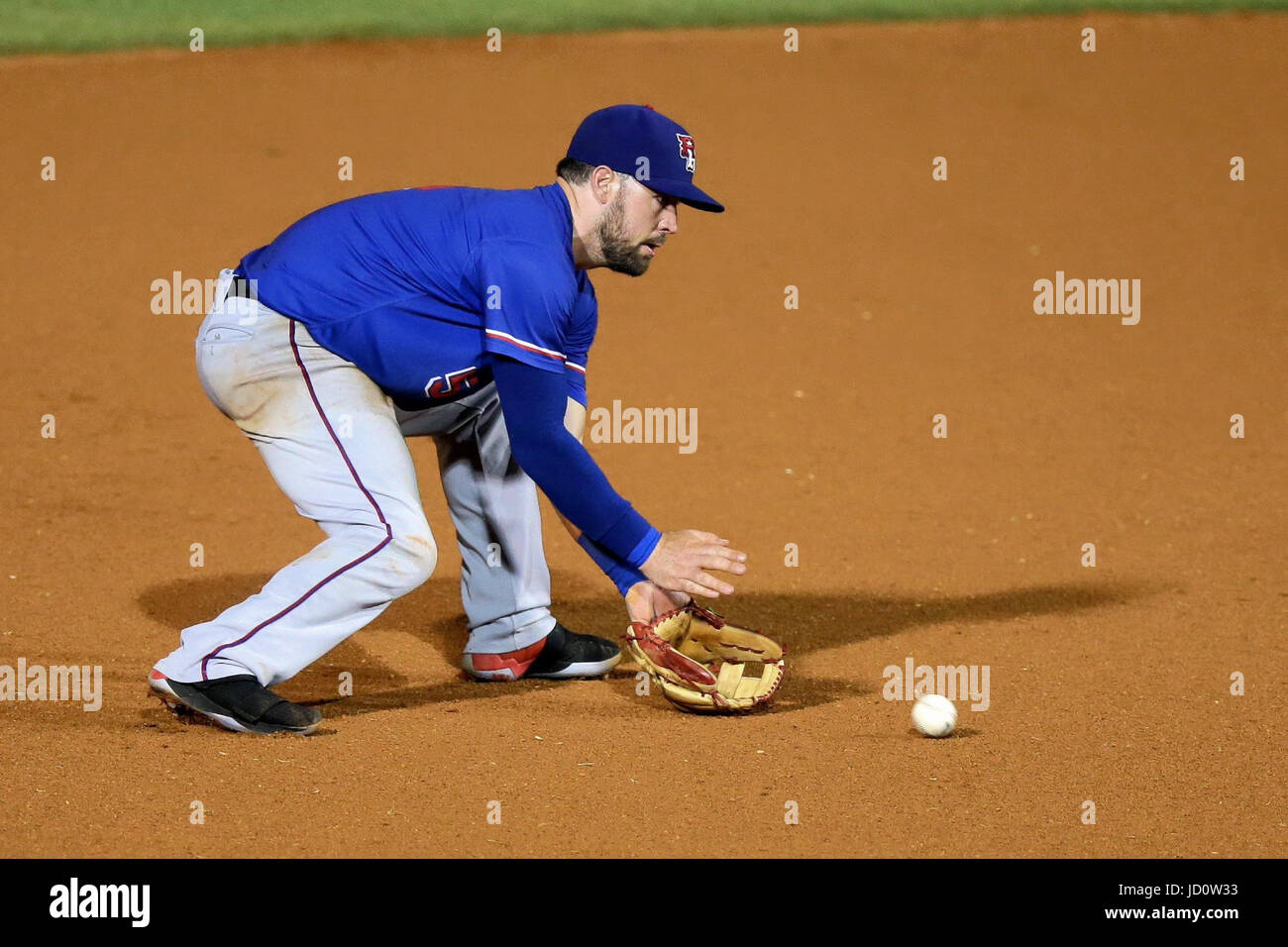 New Orleans, LA, USA. 16th June, 2017. Round Rock Express third baseman ...