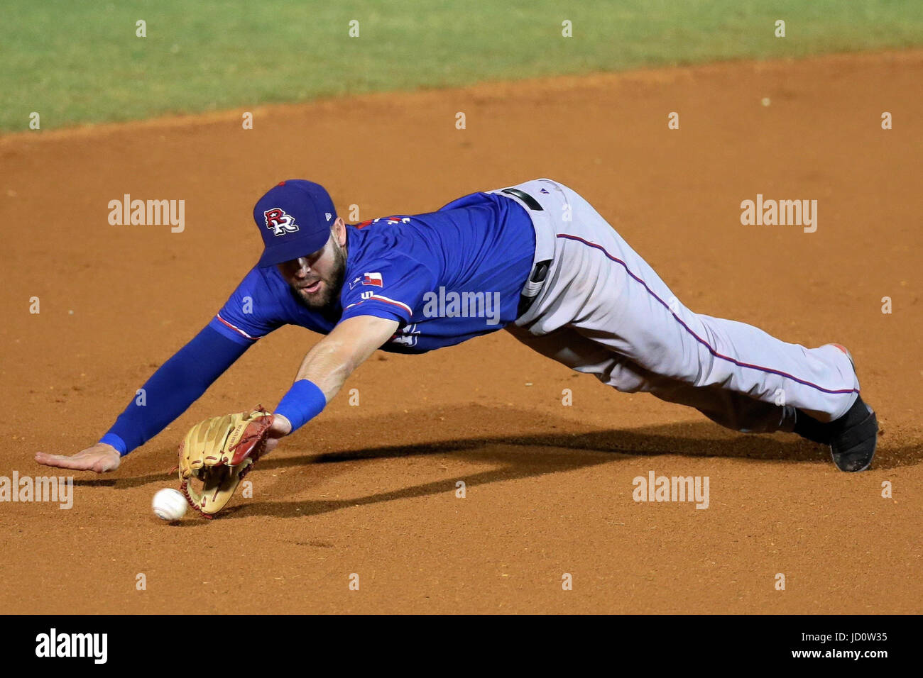 New Orleans, LA, USA. 16th June, 2017. Round Rock Express third baseman ...