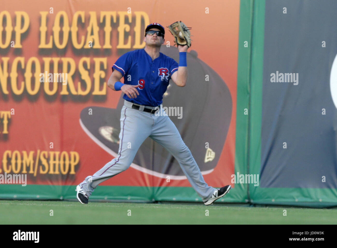 New Orleans, LA, USA. 16th June, 2017. Round Rock Express right fielder ...