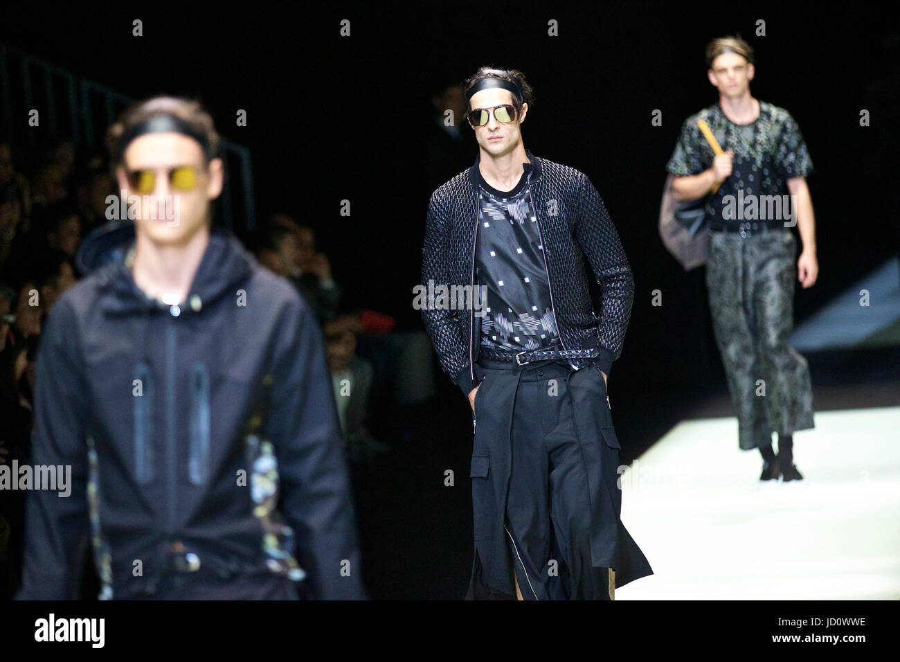 Milan, Italy. 17th June, 2017. Models walk the runway for fashion house ...