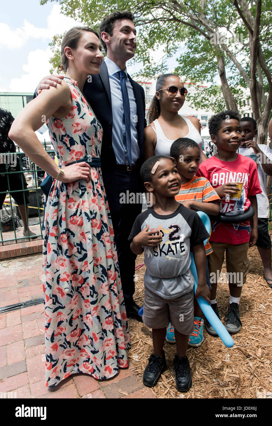 Marietta, Georgia, USA. 17th June, 2017. JON OSSOFF, the Democratic ...