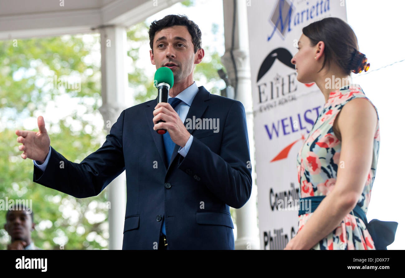 Marietta, Georgia, USA. 17th June, 2017. With his fiancee ALISHA KRAMER ...