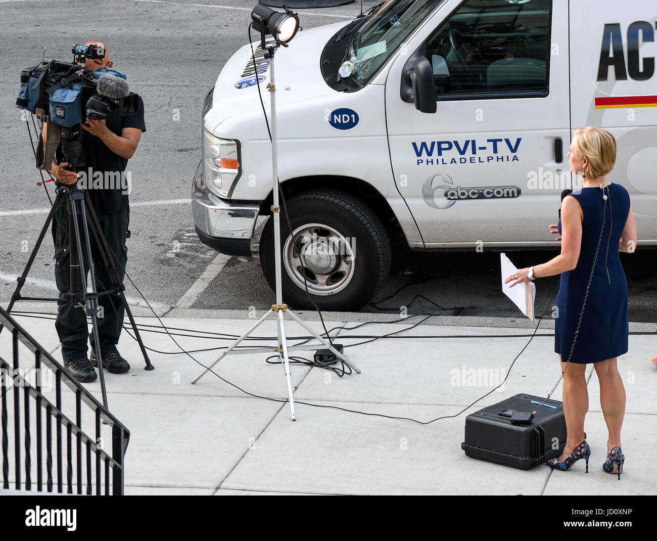 Norristown, Pennsylvania, USA. 12th June, 2017. 6 ABC Action news ...