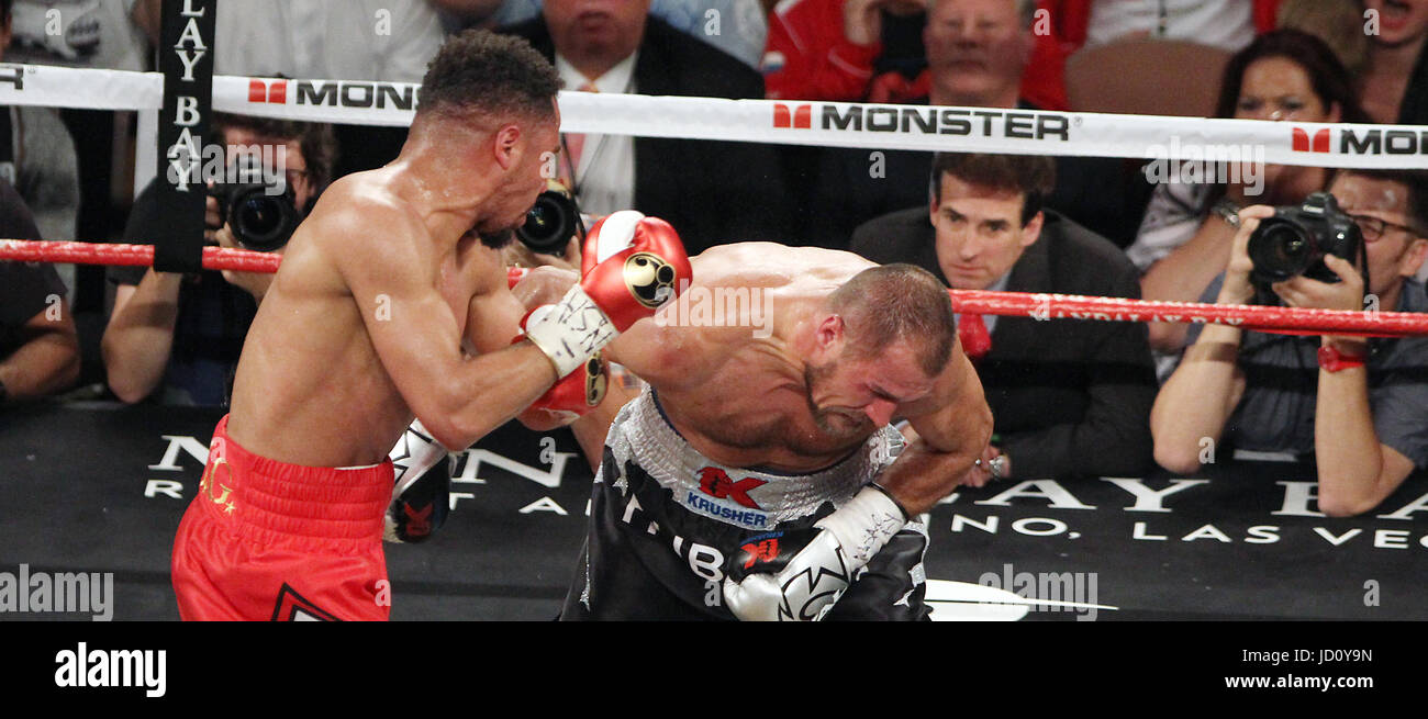 Las Vegas, Nevada, USA. 17th June, 2017. WBA, WBC and IBF Light Heavyweight Boxing Champion ...