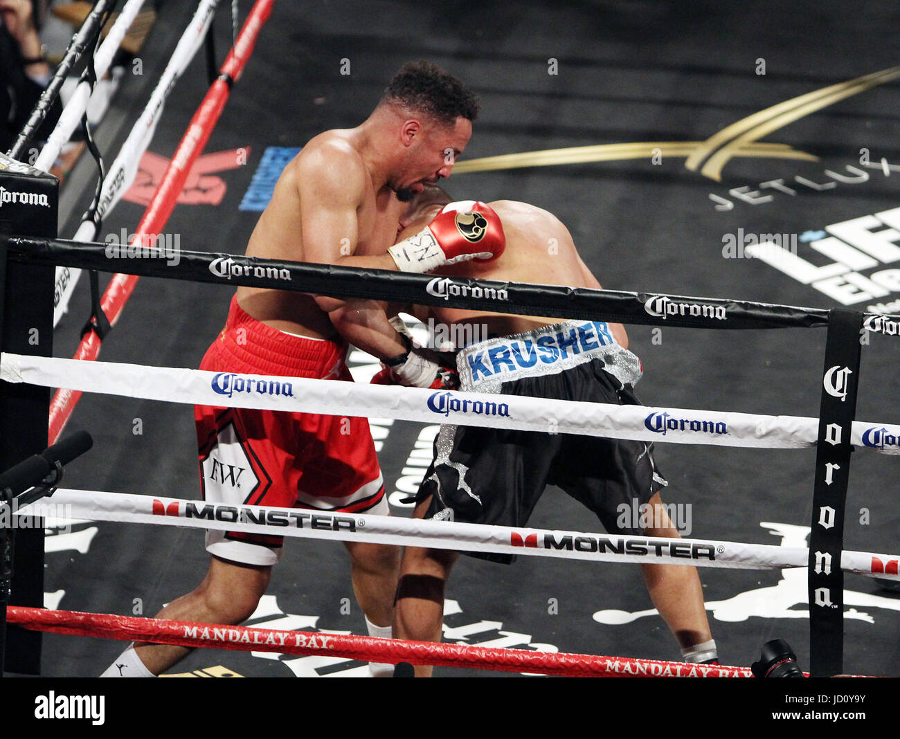 Las Vegas, Nevada, USA. 17th June, 2017. WBA, WBC and IBF Light Heavyweight Boxing Champion ...