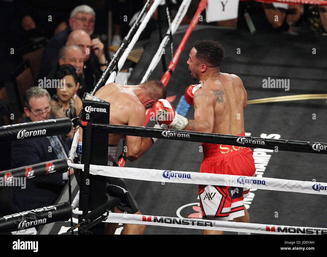 Las Vegas, Nevada, USA. 17th June, 2017. WBA, WBC and IBF Light Heavyweight Boxing Champion ...