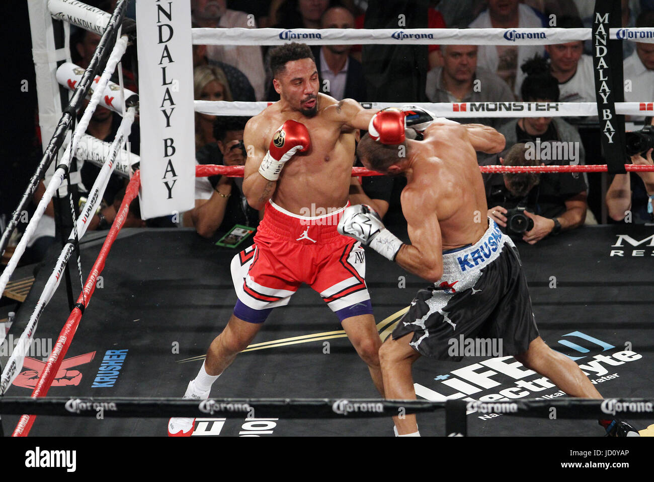 Las Vegas, Nevada, USA. 17th June, 2017. WBA, WBC and IBF Light Heavyweight Boxing Champion ...