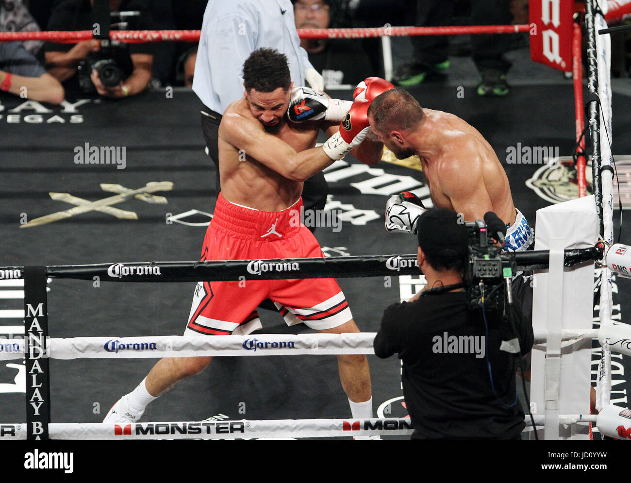 Las Vegas, Nevada, USA. 18th June, 2017. WBA, WBC and IBF Light Heavyweight Boxing champion ...