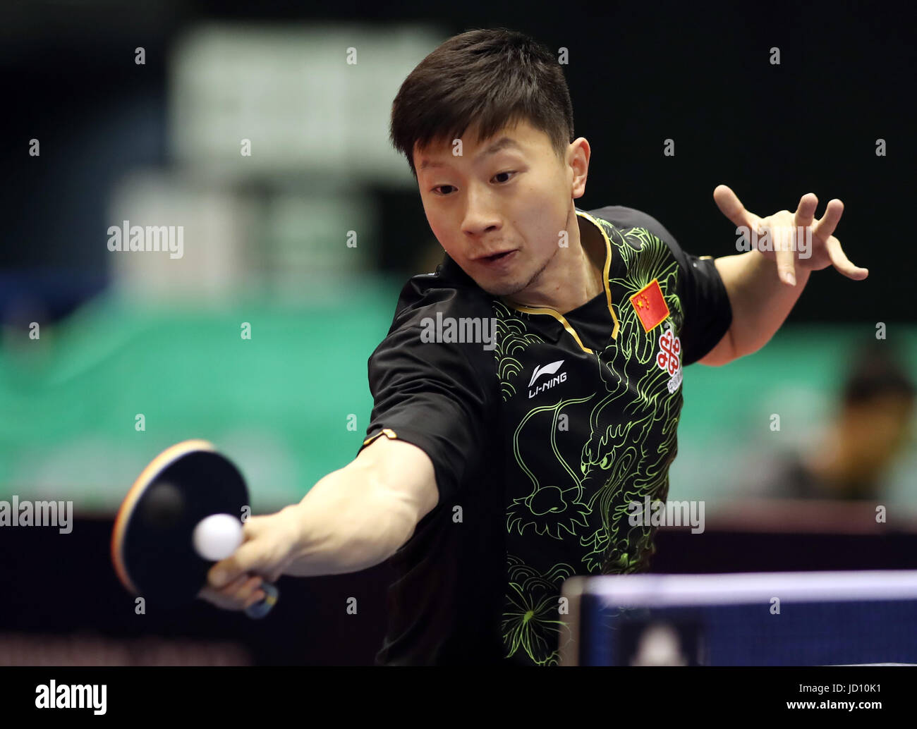 Tokyo, Japan. 18th June, 2017. Chinese table tennis player Ma Long ...
