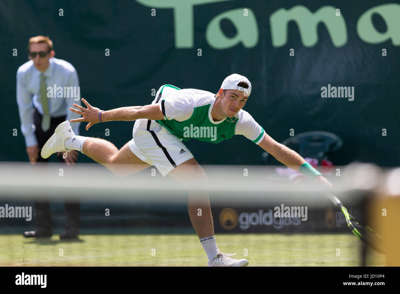 ATP tennis player Maximilian Marterer in action in the qualifying ...