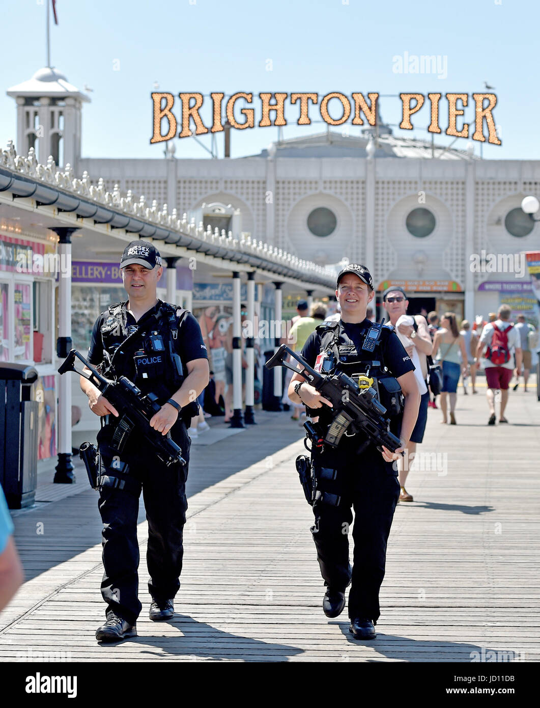 Armed police seafront hi-res stock photography and images - Alamy