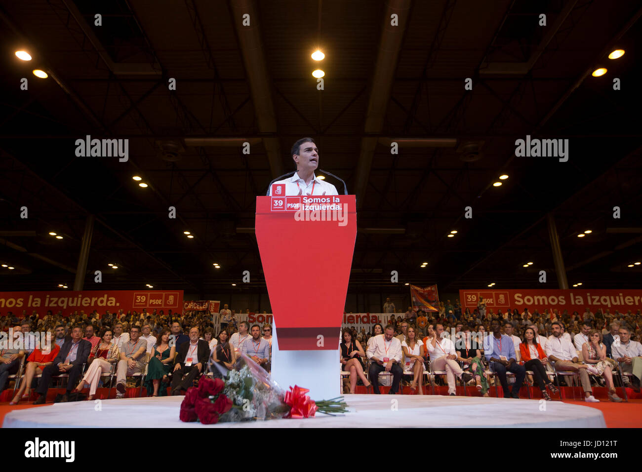 General Secretary Pedro Sanchez during the clausure of the 39th PSOE ...