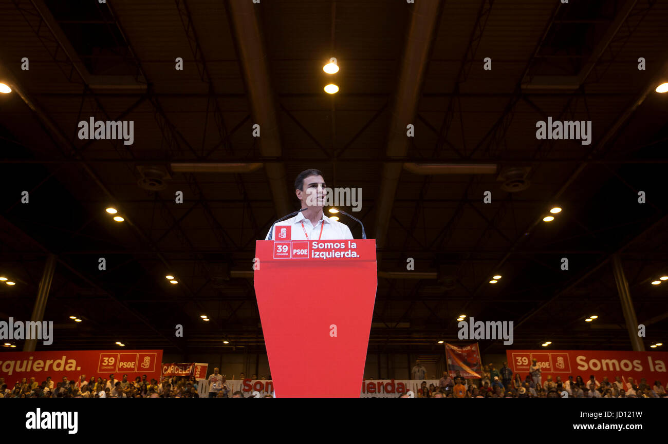 General Secretary Pedro Sanchez during the clausure of the 39th PSOE ...