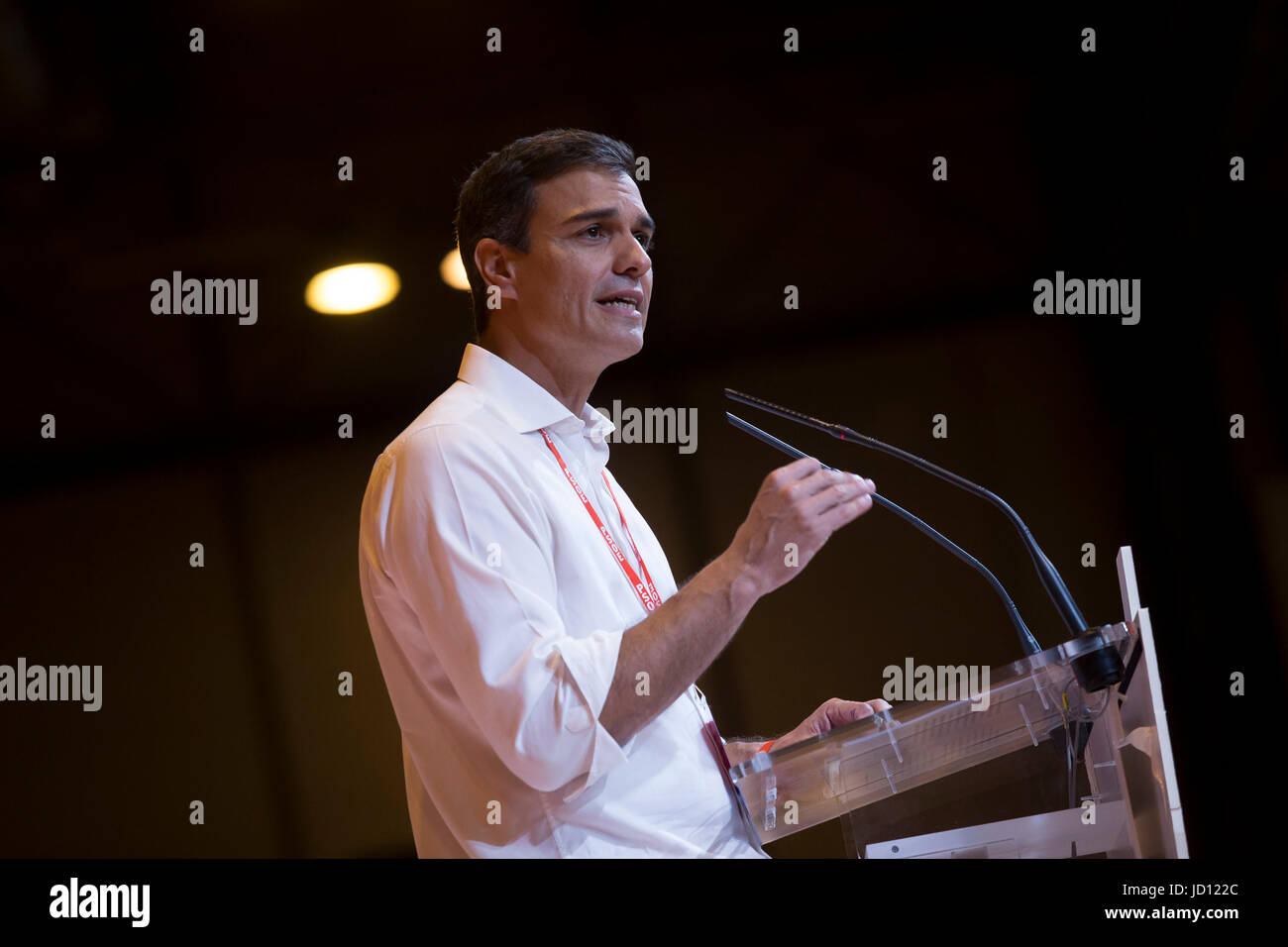 General Secretary Pedro Sanchez during the clausure of the 39th PSOE ...