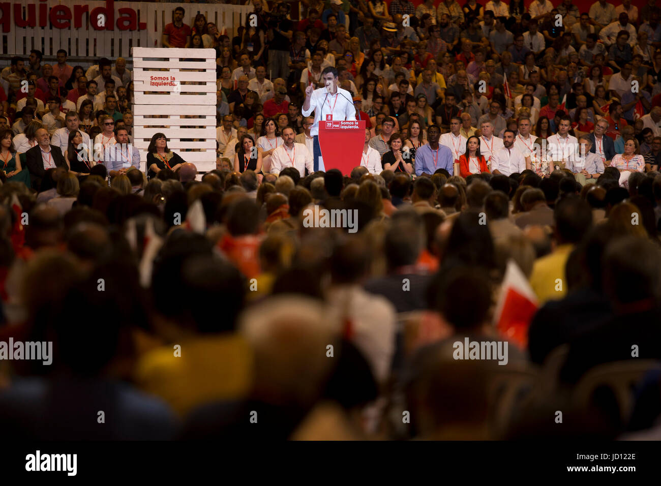 General Secretary Pedro Sanchez during the clausure of the 39th PSOE ...
