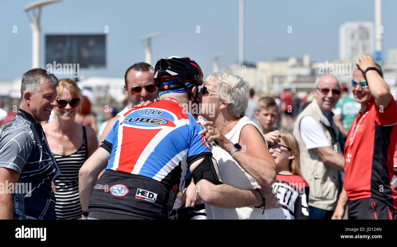 Celebrating cyclists hi-res stock photography and images - Alamy