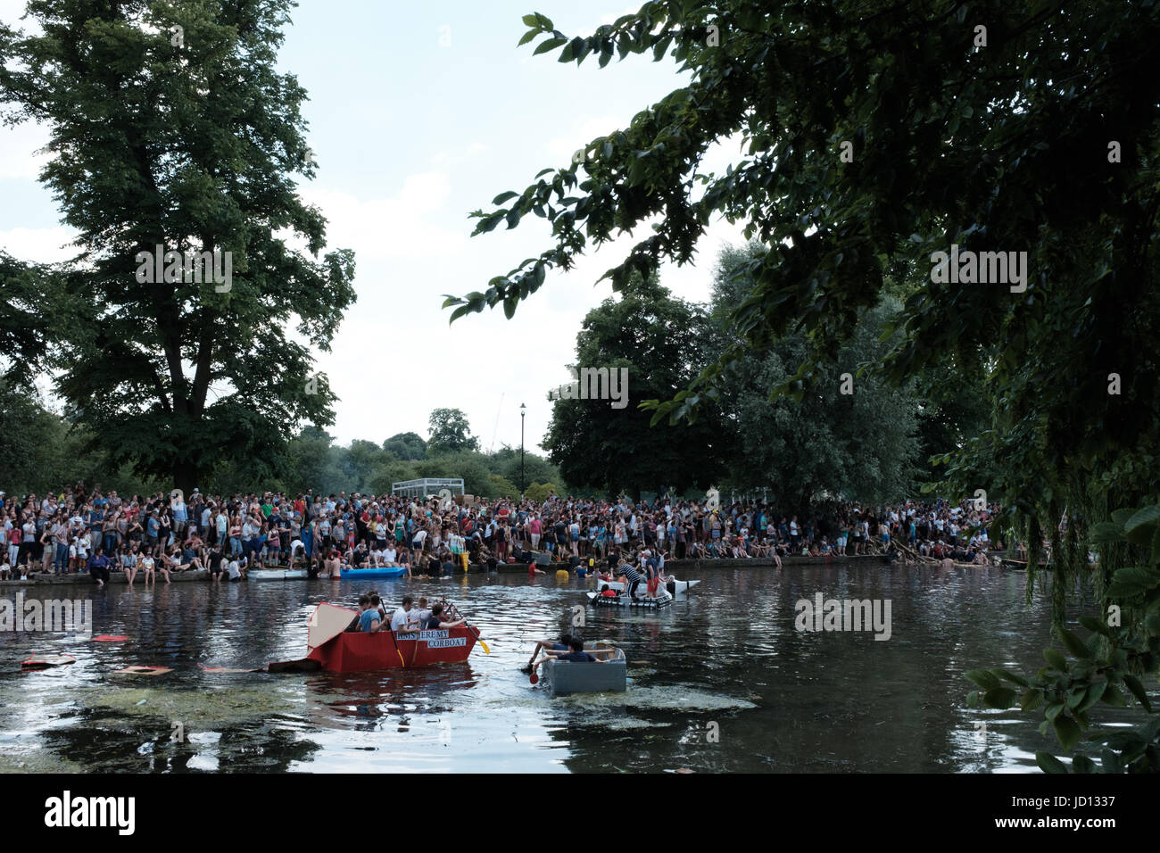 Cambridge, UK. 18th, June, 2017. Every year during May week the Granta ...