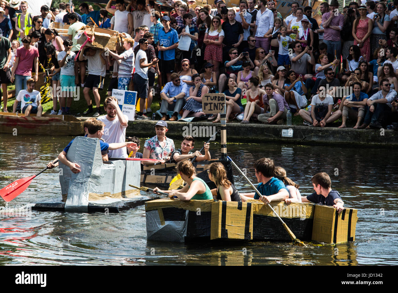 Cambridge, UK. 18th, June, 2017. Every year during May week the Granta ...