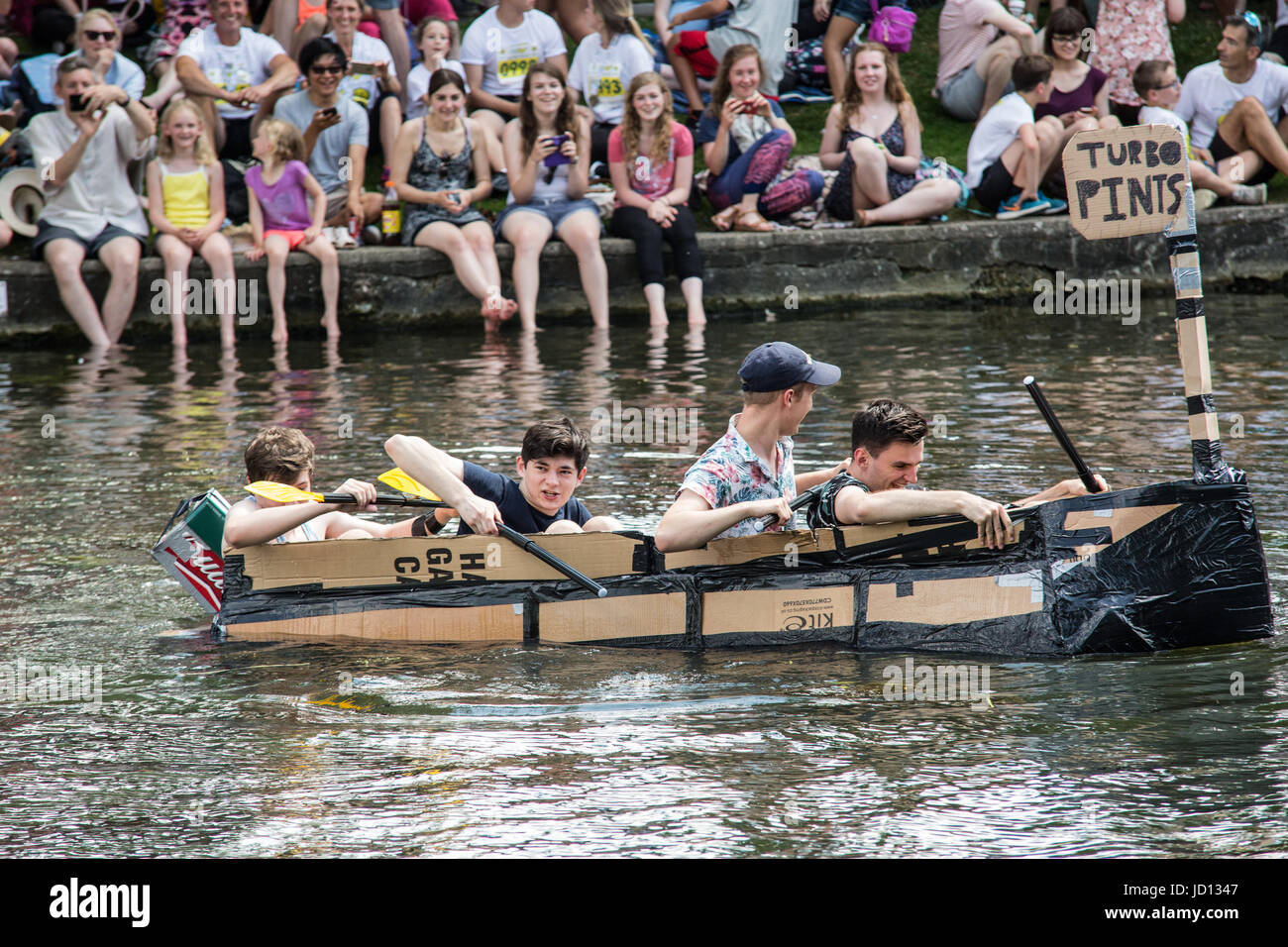 Cambridge, UK. 18th, June, 2017. Every year during May week the Granta ...