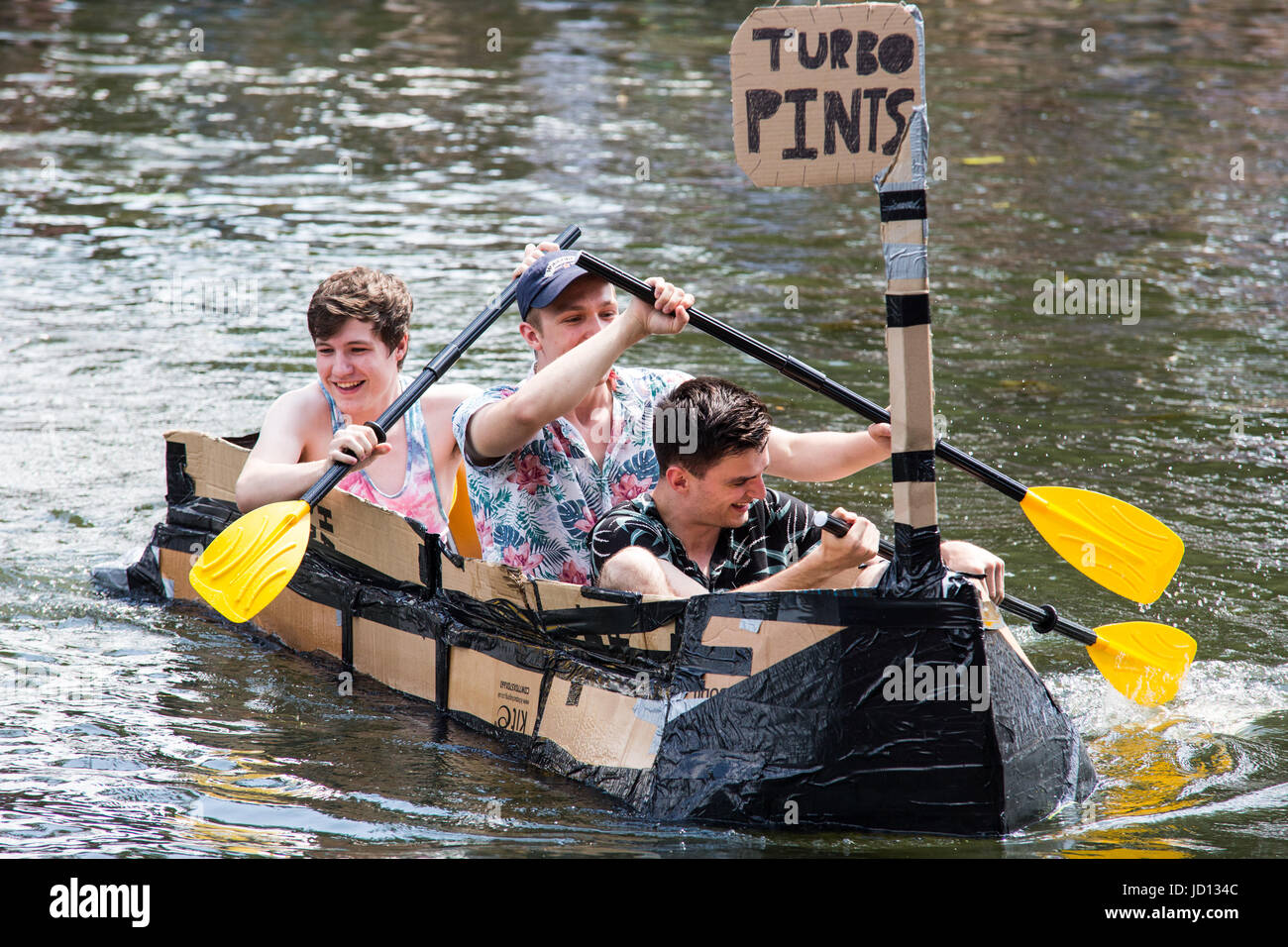 Cambridge, UK. 18th, June, 2017. Every year during May week the Granta ...