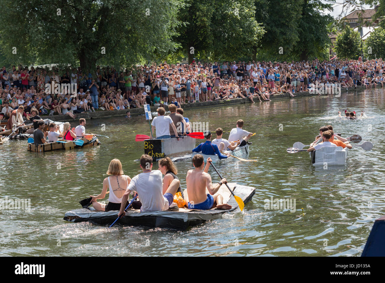 Cambridge, UK. 18th, June, 2017. Every year during May week the Granta ...