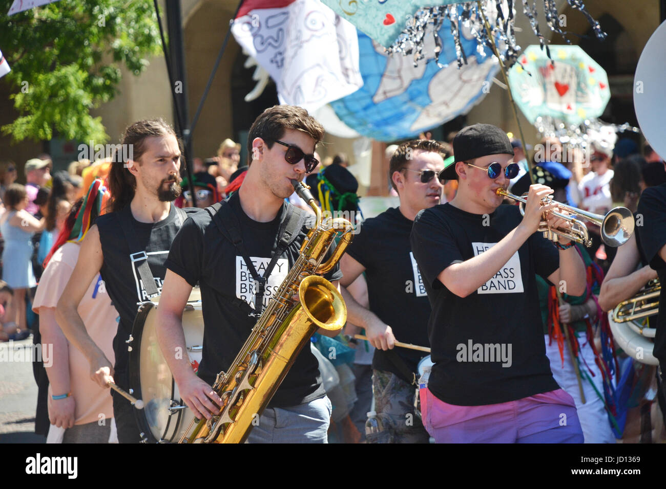 Manchester, UK. 18th June, 2017. A city smiling more than ever. Crowds ...