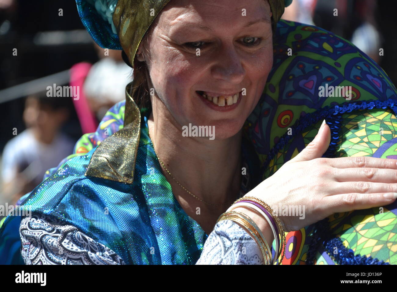 Manchester, UK. 18th June, 2017. A city smiling more than ever. Crowds ...