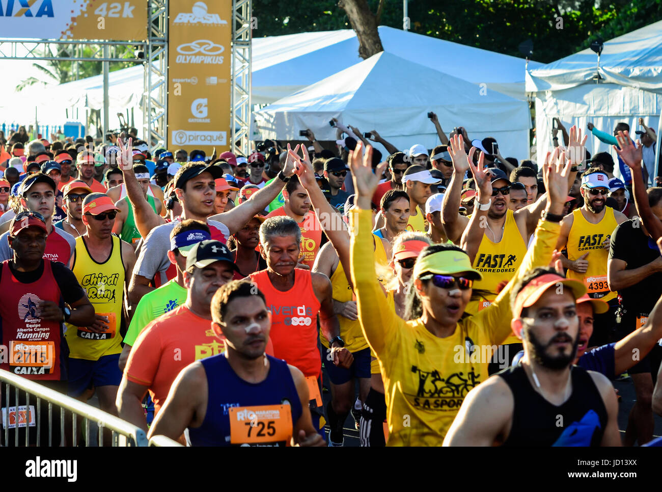 Official opening of the International Marathon of Rio de Janeiro, at ...
