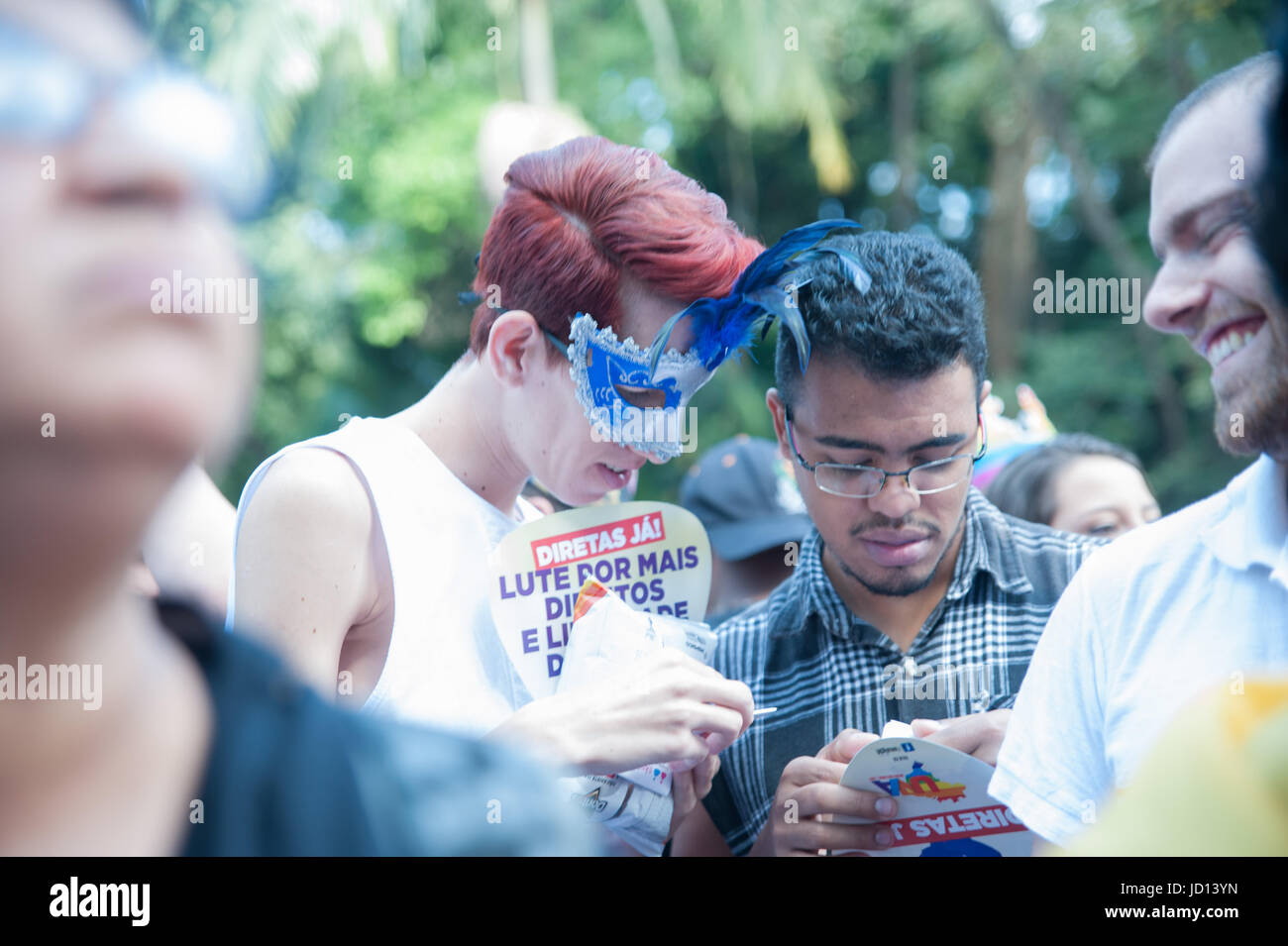 Sao Paulo, Brazil. 18th June, 2017. Public during the 21 st Parade of ...