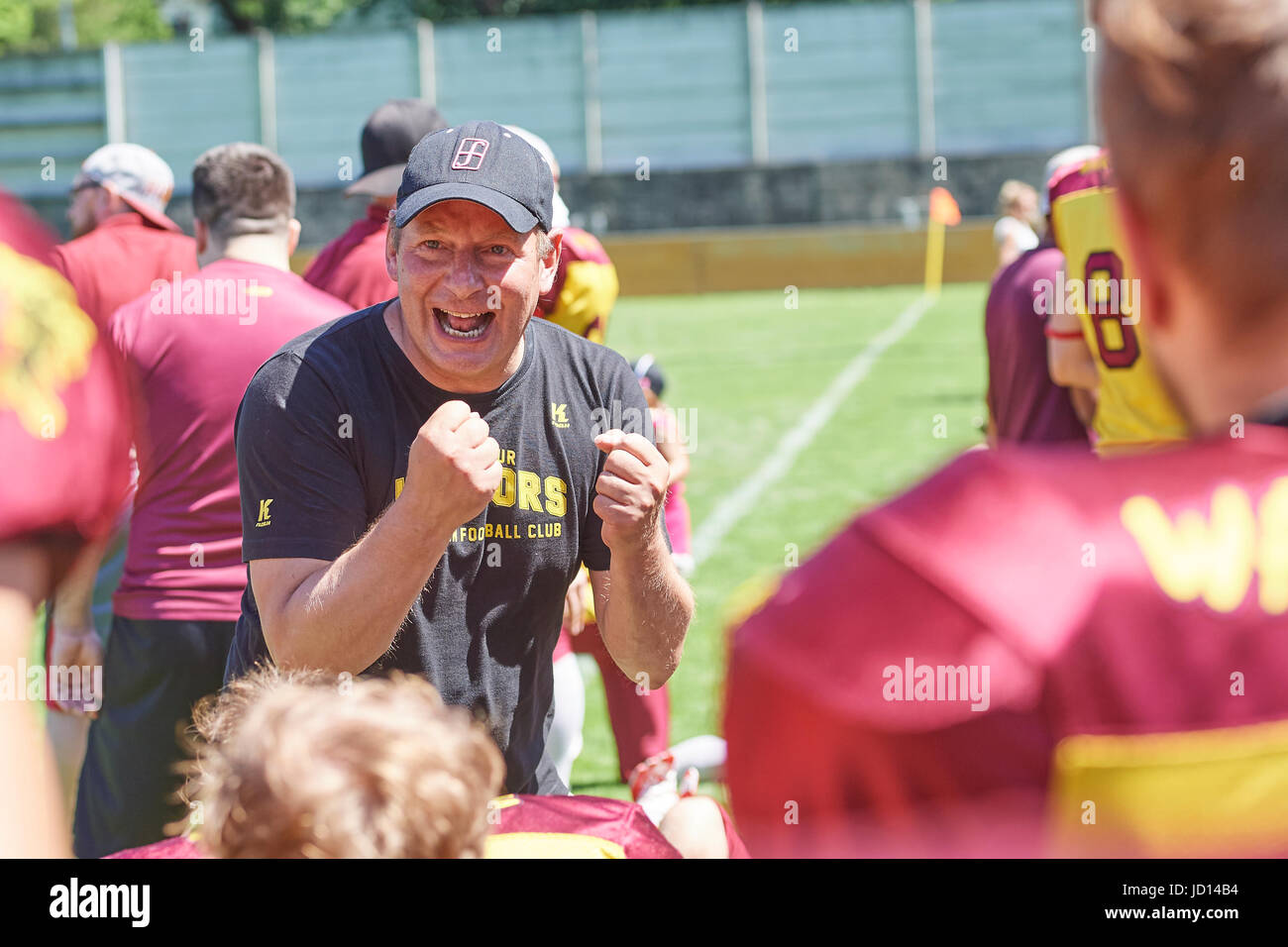 Chur, Switzerland. 18th June, 2017. Warriors defensive coordinator ...