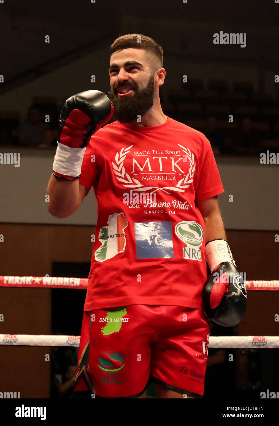 Jono Carroll before the Super-Featherweight Championship fight against ...