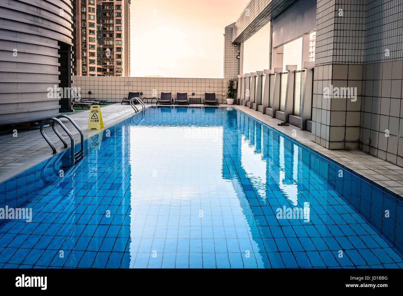 rooftop swimming pool of hotel condominium apartment Stock Photo - Alamy