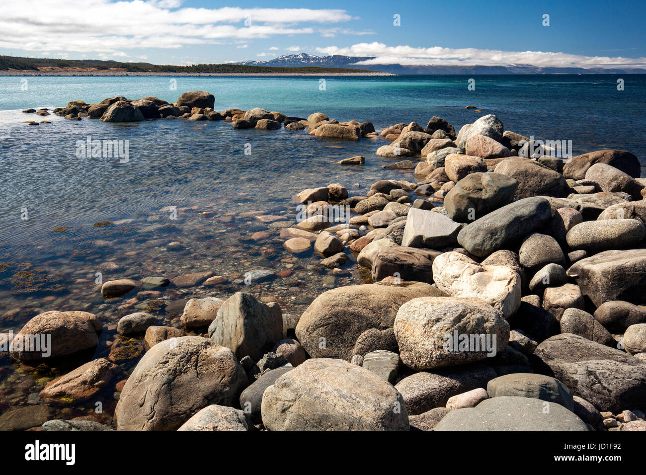 Rocky coastal landscape at Green Point, Gros Morne National Park ...
