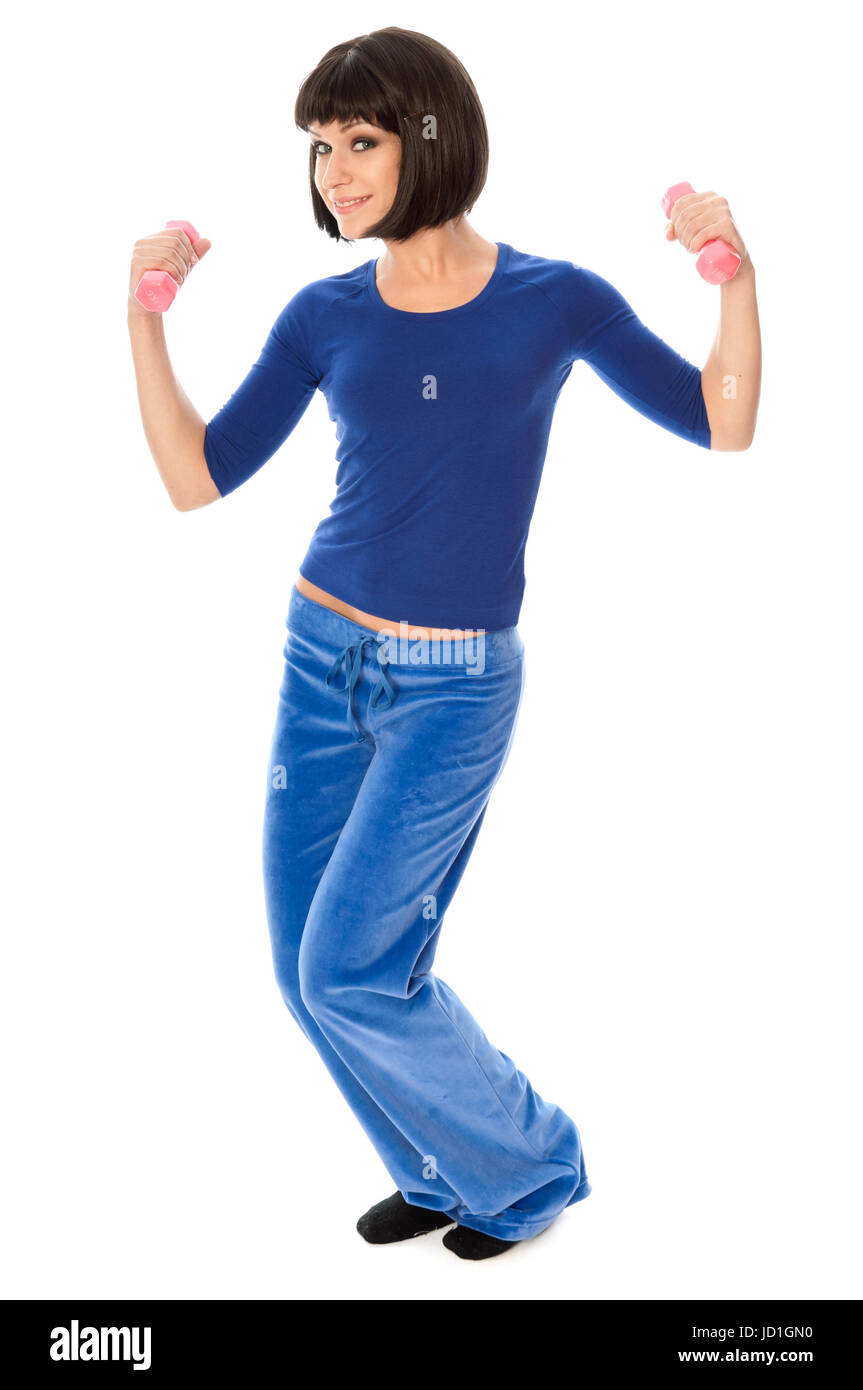 woman, female, ball, workout, exercising, exercise, healthy, woman ...