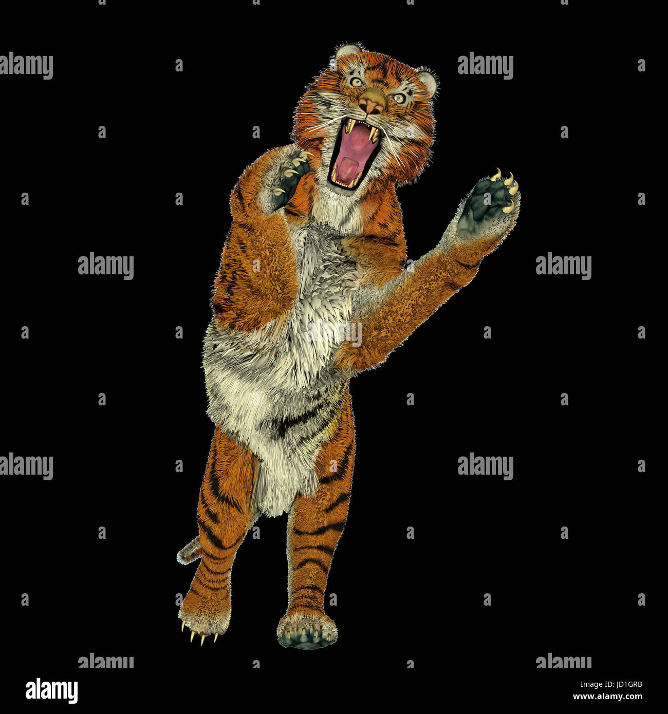 Big cat attacking hi-res stock photography and images - Alamy