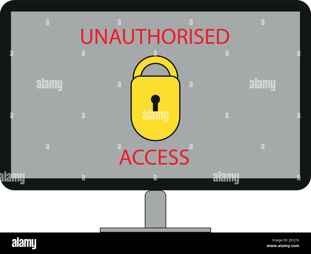 Unauthorised access Stock Vector Images - Alamy
