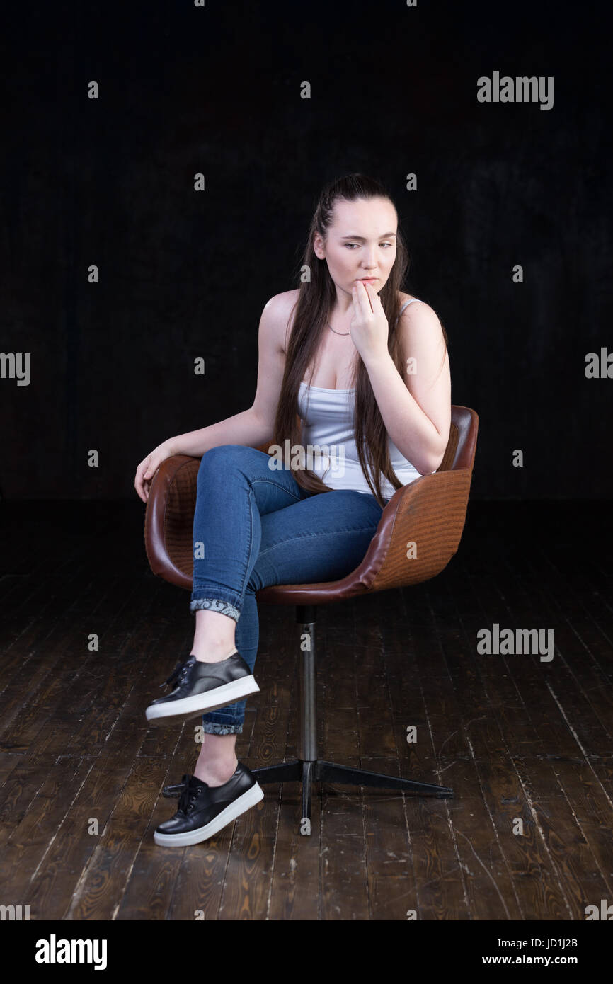 Magnetic, beautiful curvy, busty energetic female model with positively ...