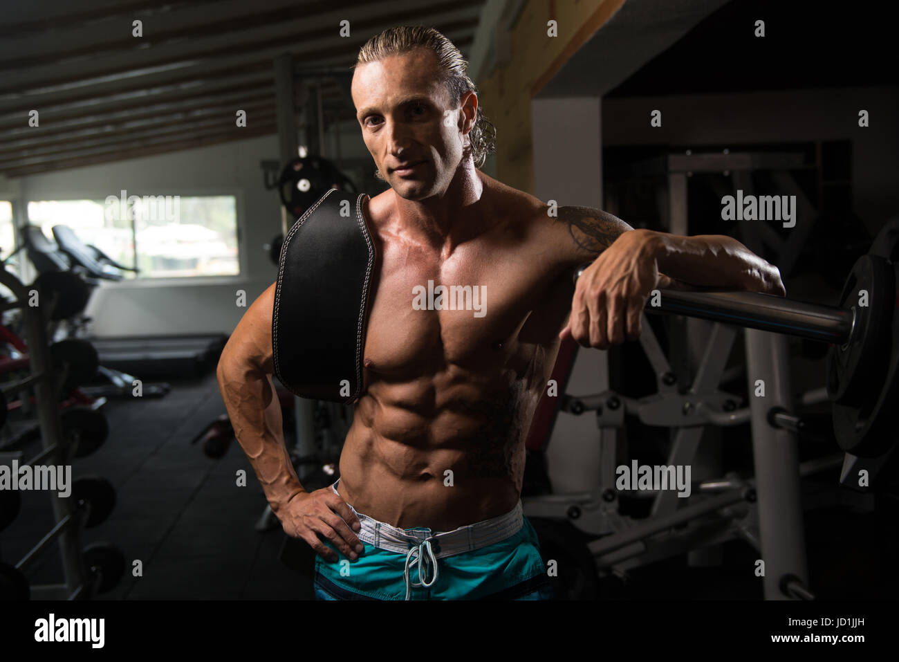 Handsome Good Looking And Attractive Man With Muscular Body Relaxing In ...