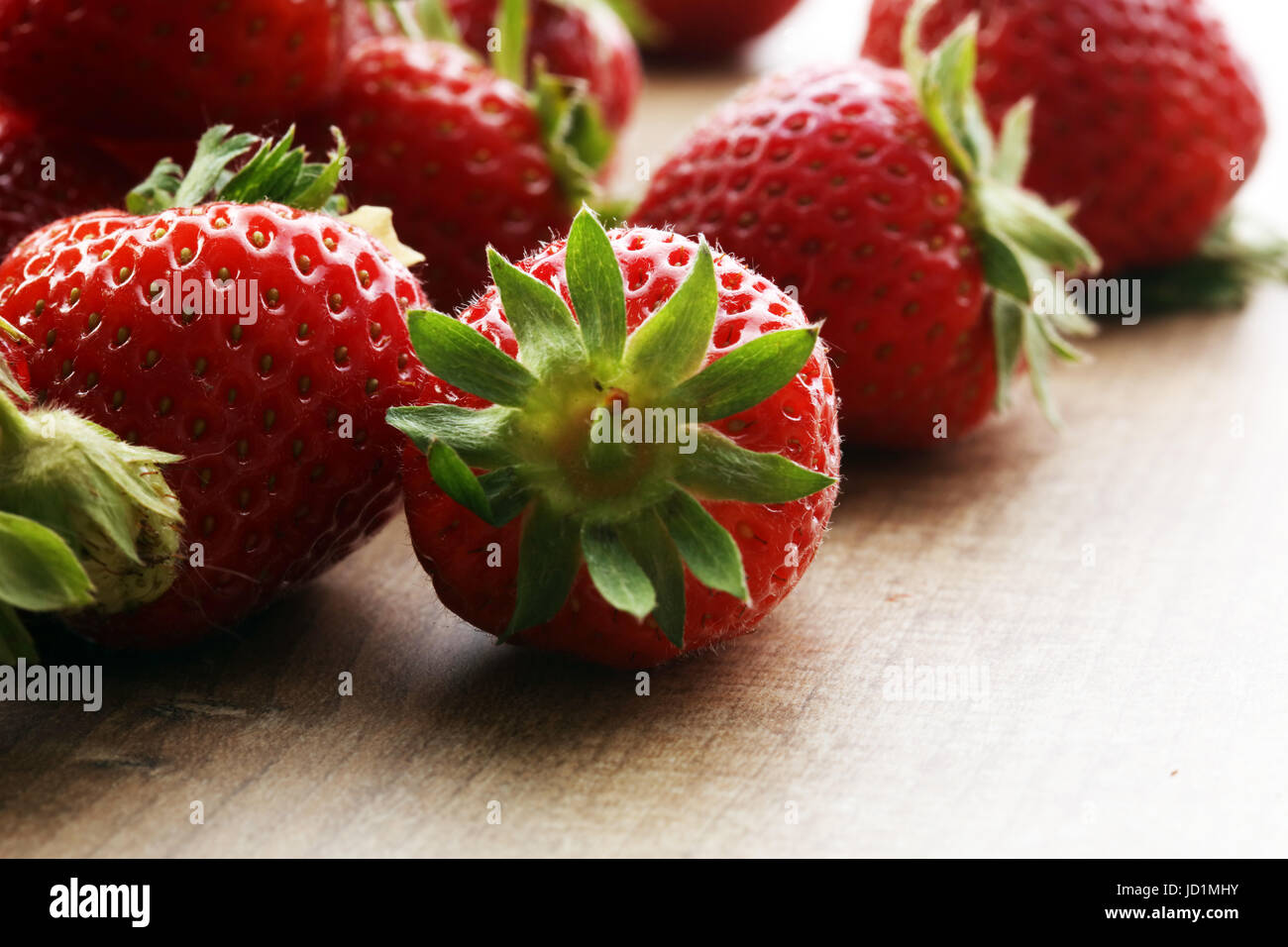 freshly harvested strawberries - healthy lifestyle with fruit Stock ...