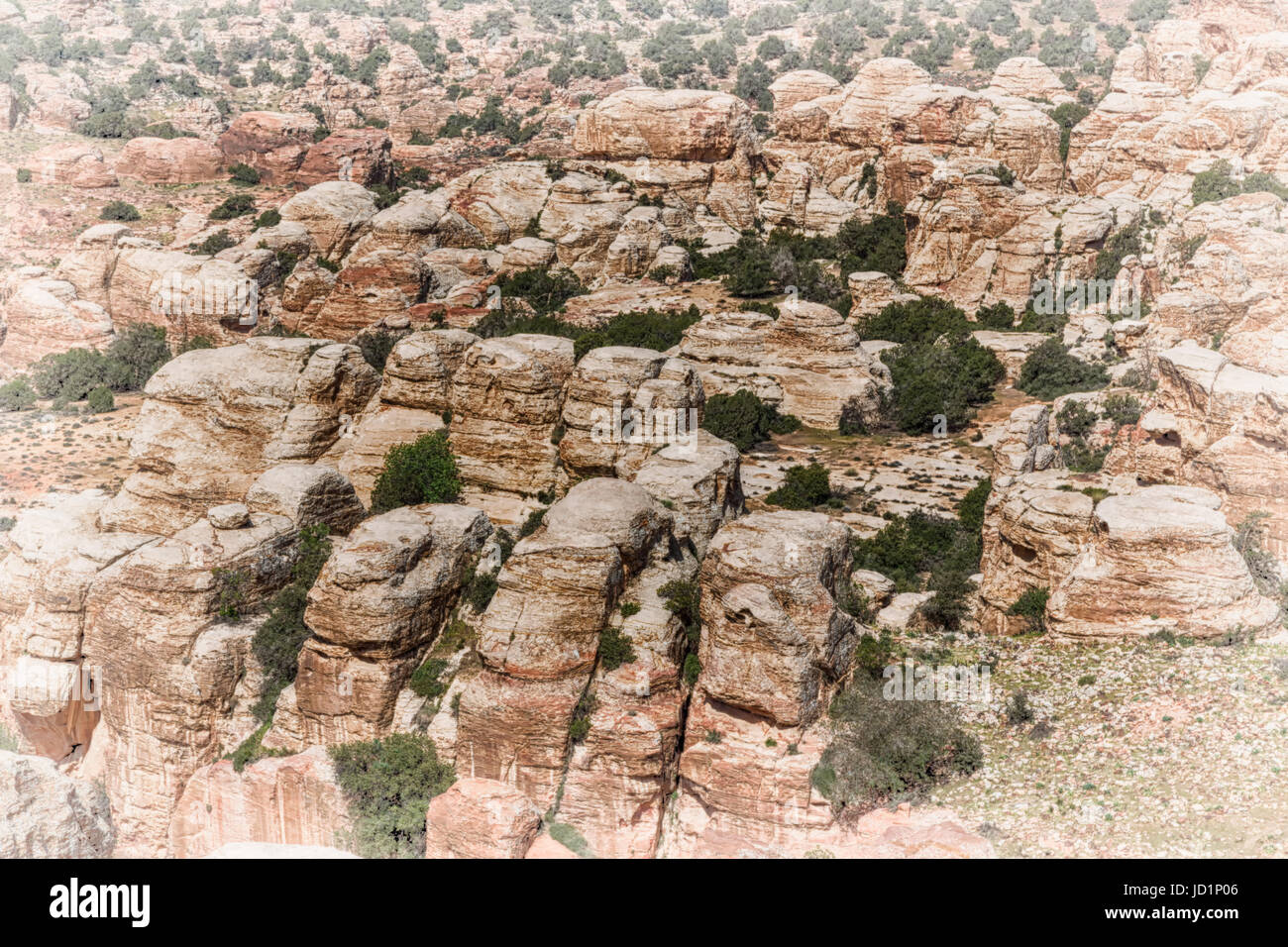 in jordan the scenic valley of dana natural reserve for walking Stock ...