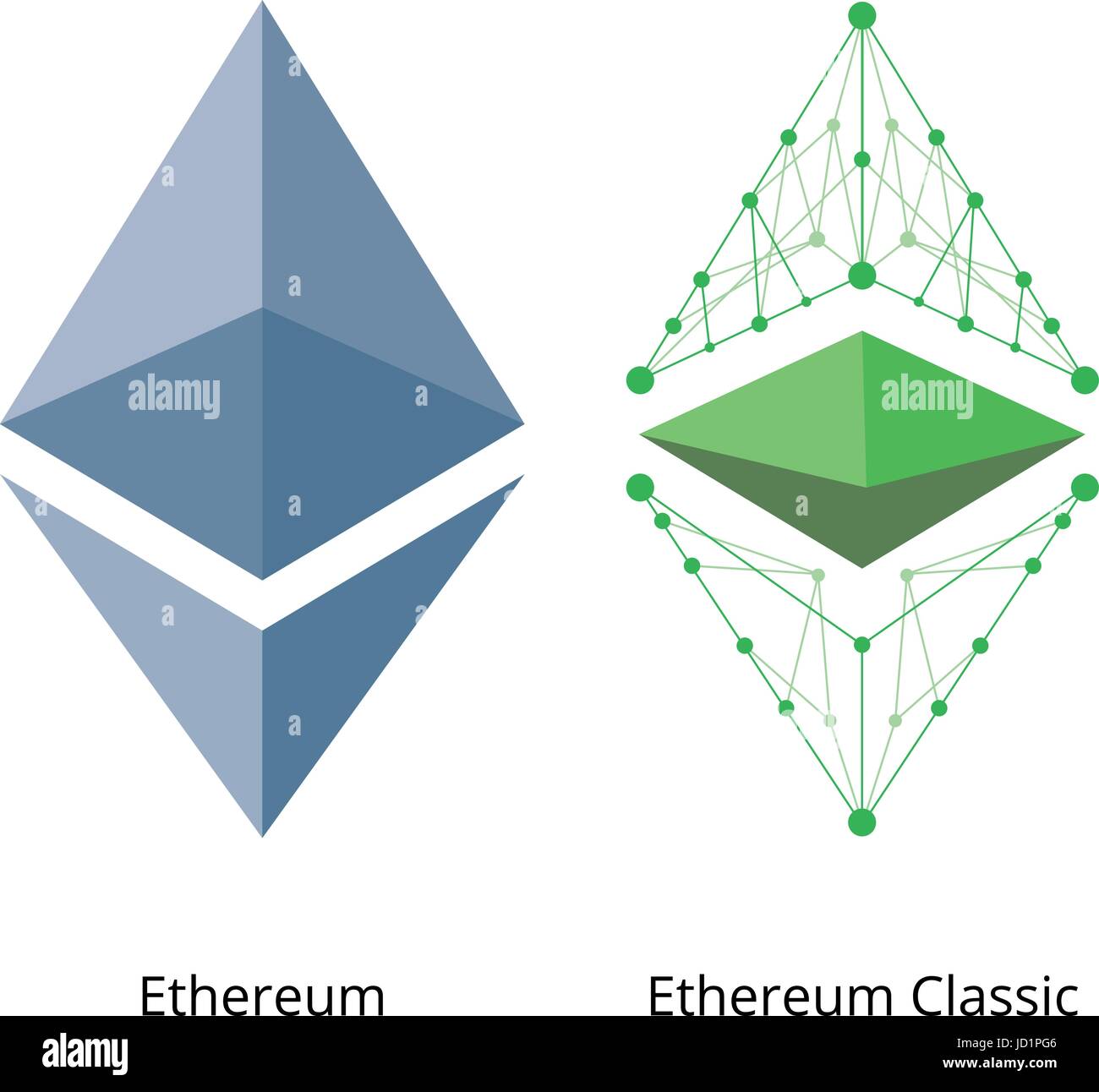 Ethereum Logo Set Stock Vector Image & Art - Alamy