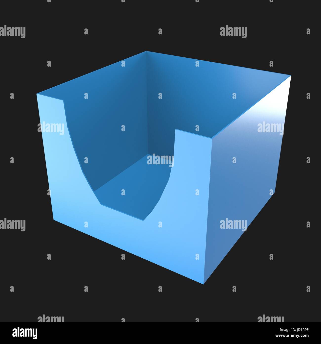 sales point box 3d illustration in isolation Stock Photo - Alamy