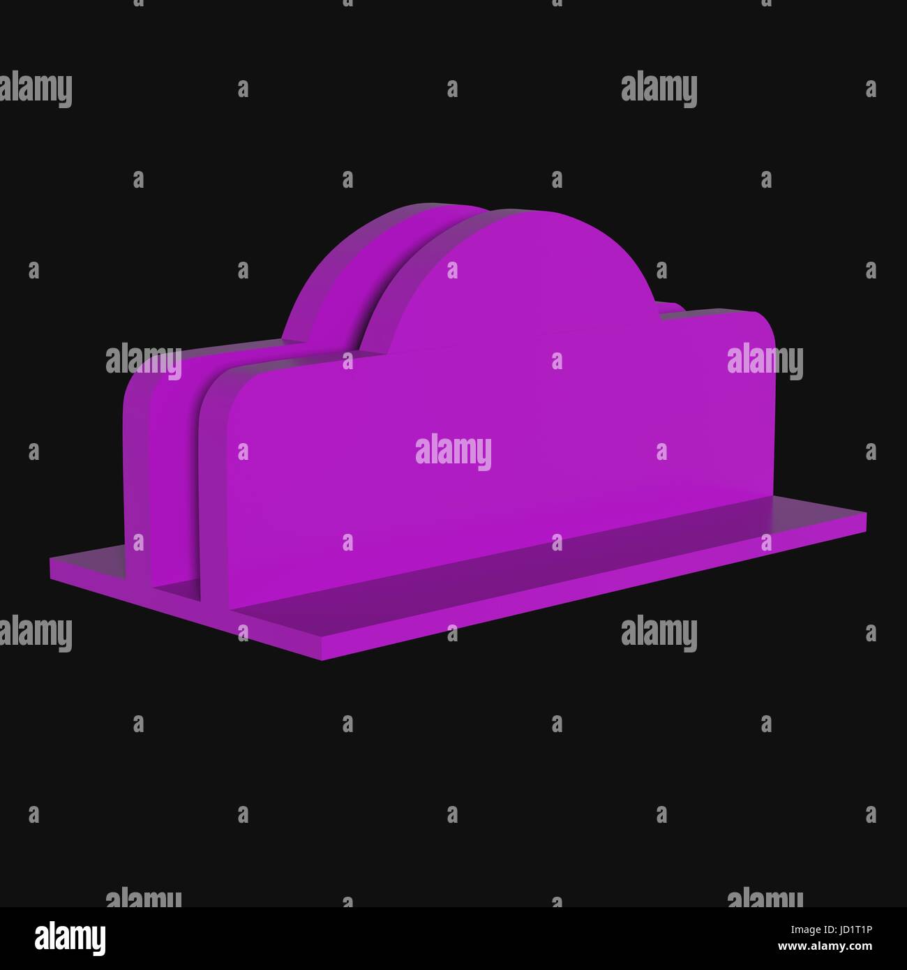 sales point stand 3d illustration in isolation Stock Photo - Alamy