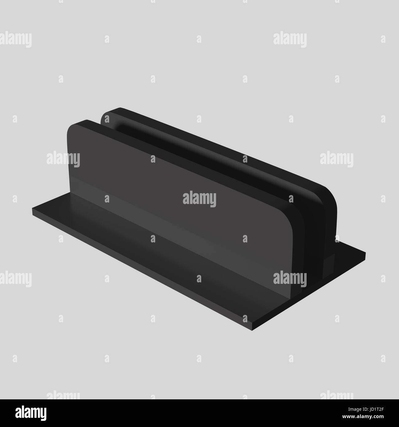 sales point stand 3d illustration in isolation Stock Photo - Alamy