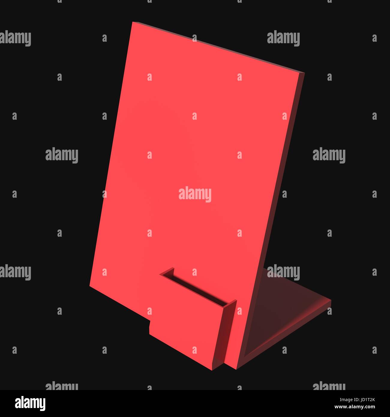 sales point stand 3d illustration in isolation Stock Photo - Alamy