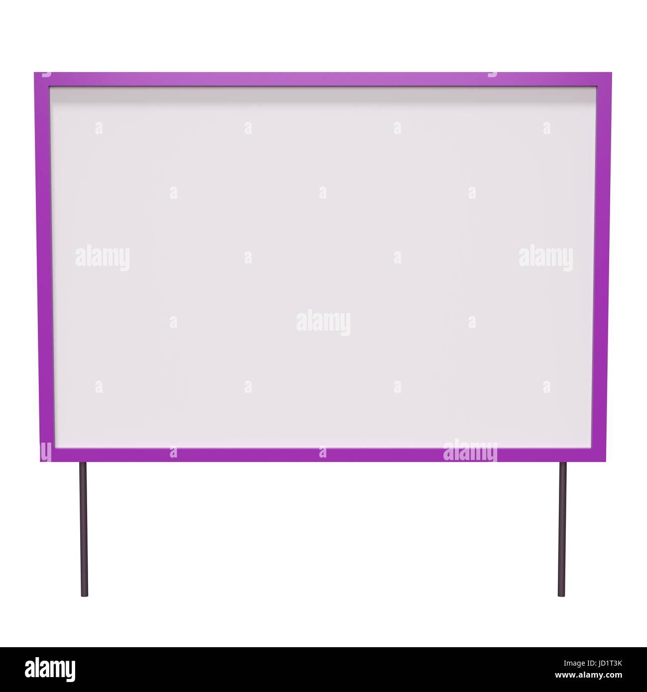sales point stand 3d illustration in isolation Stock Photo - Alamy